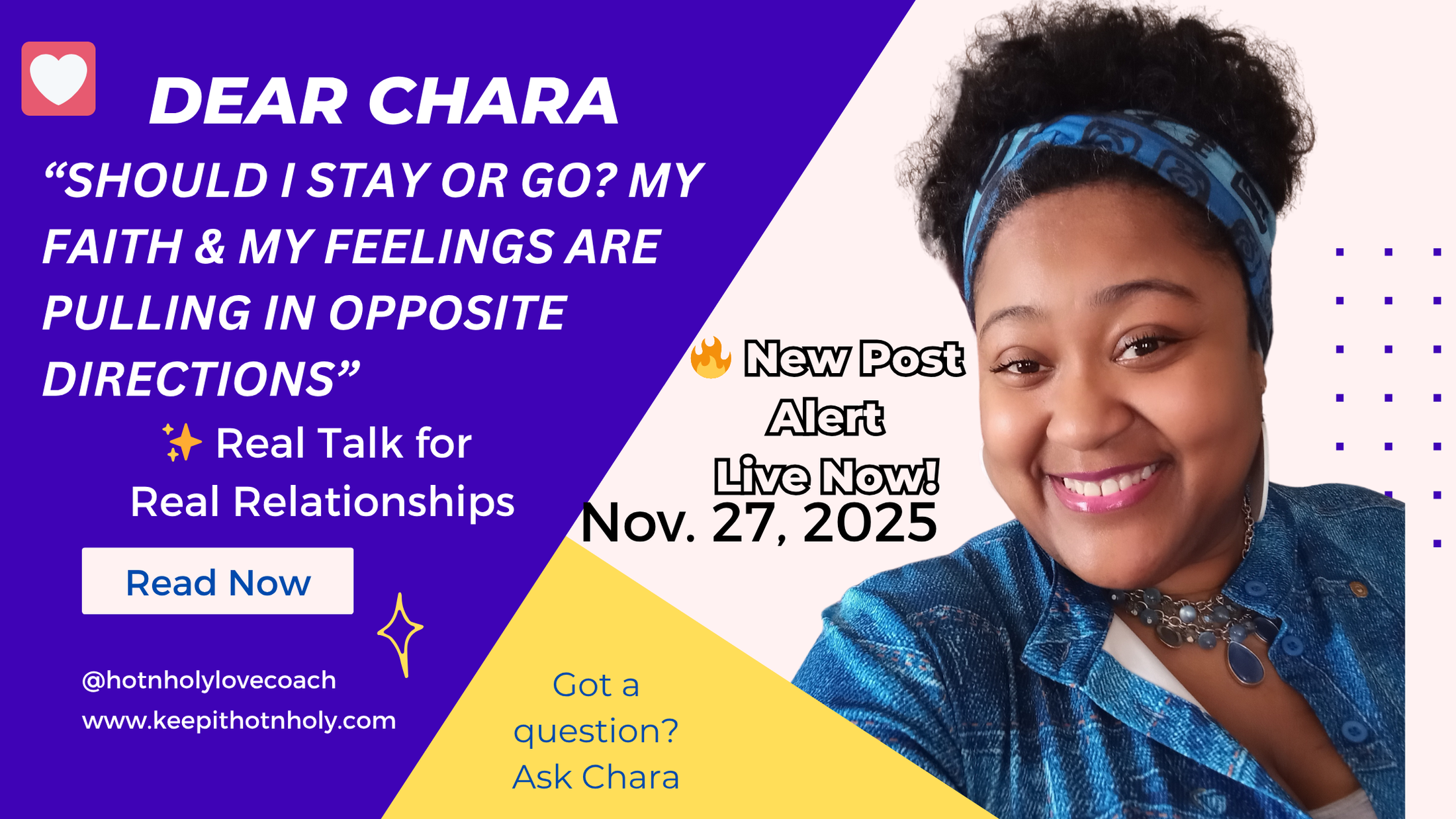 Dear Chara: Should I Stay or Go? When Faith and Feelings Pull in Oppos ...